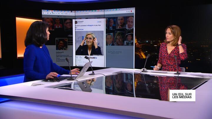 Le "clin d'œil" de Marine Le Pen aux fillonistes - Un œil sur les médias