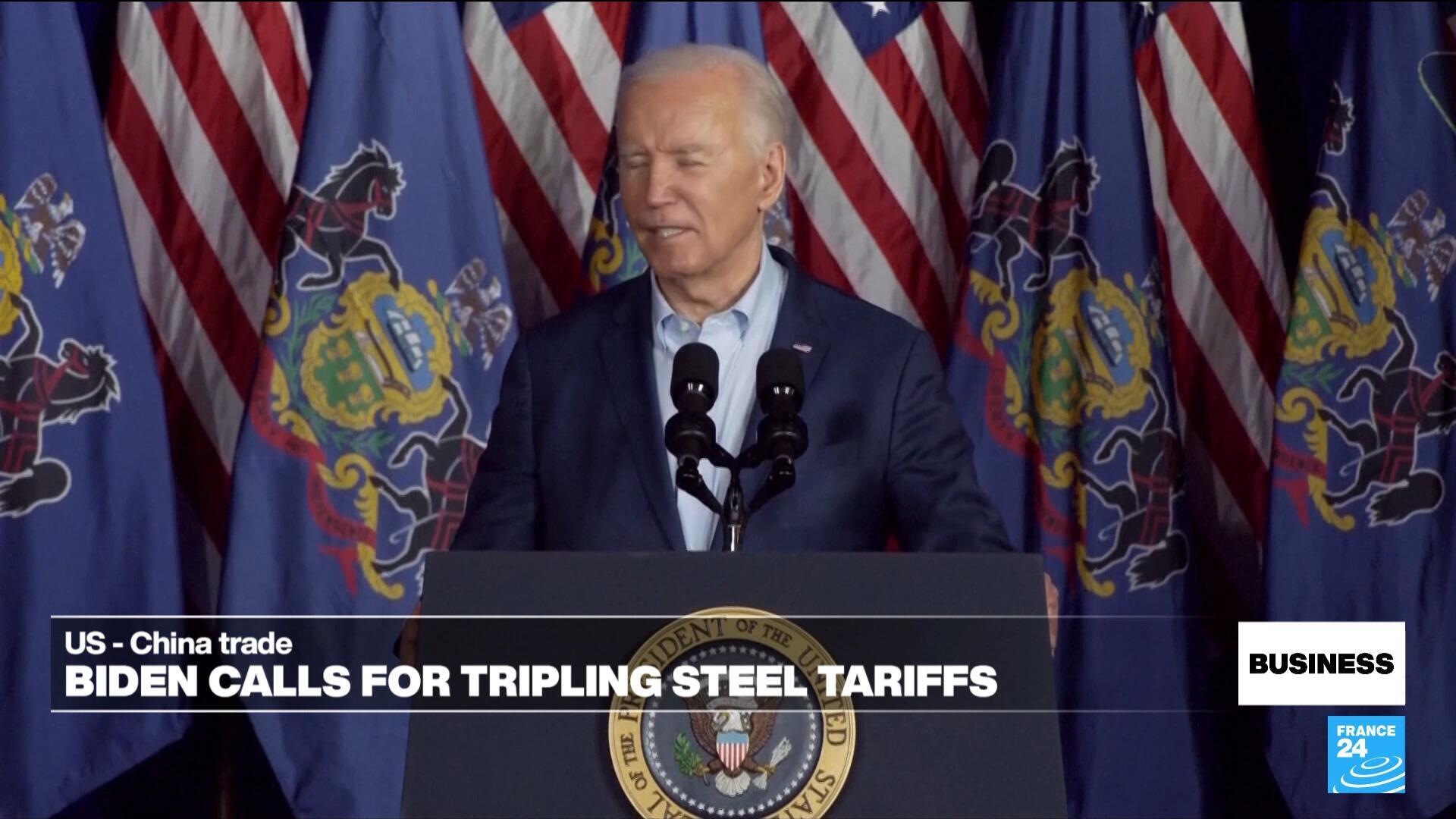 'They're not competing, they're cheating': Biden threatens to triple tariffs on Chinese metals ...