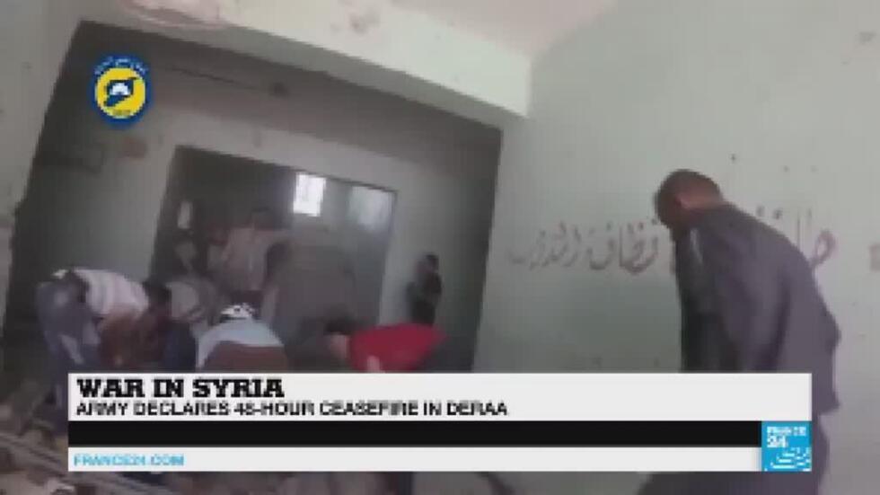 Syrian army declares ceasefire in city of Deraa, UN plan July peace talks