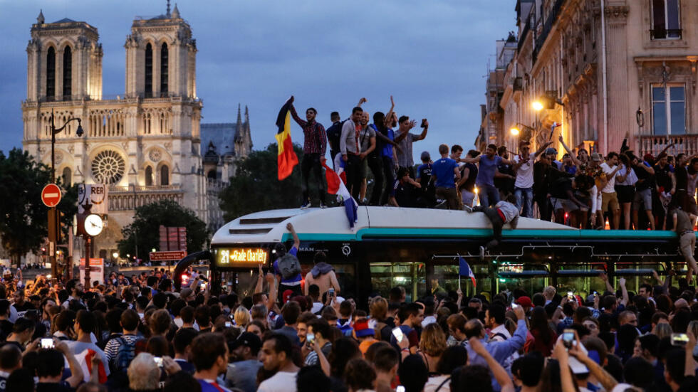 Streets of Paris erupt in celebration as France bound for World Cup final