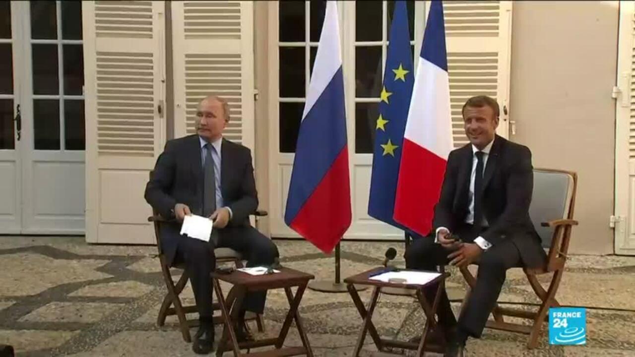 À Brégançon, Emmanuel Macron appelle Vladimir Poutine au respect de la ...