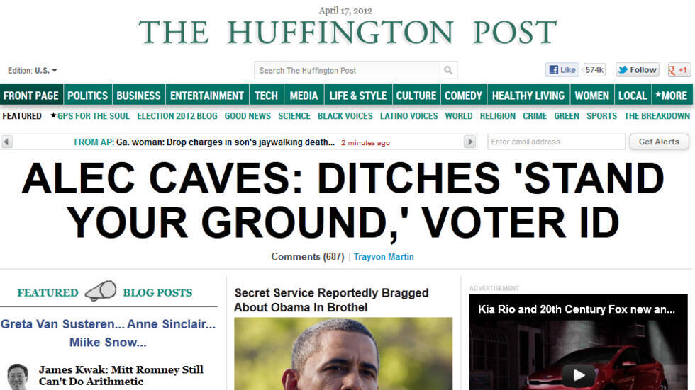 Huffington Post Pulitzer draws criticism