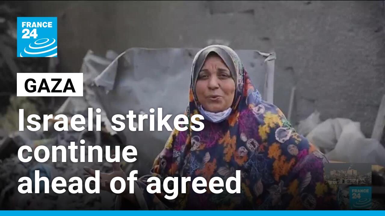 Israeli air strikes on Gaza continue ahead of agreed truce - France 24