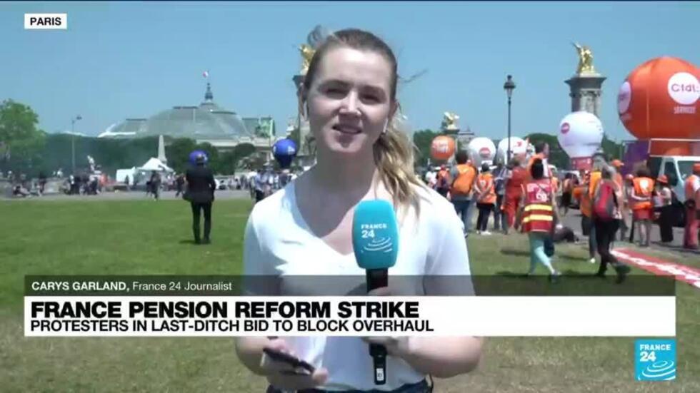 Nationwide protests against pension reform see lowest turnout since January