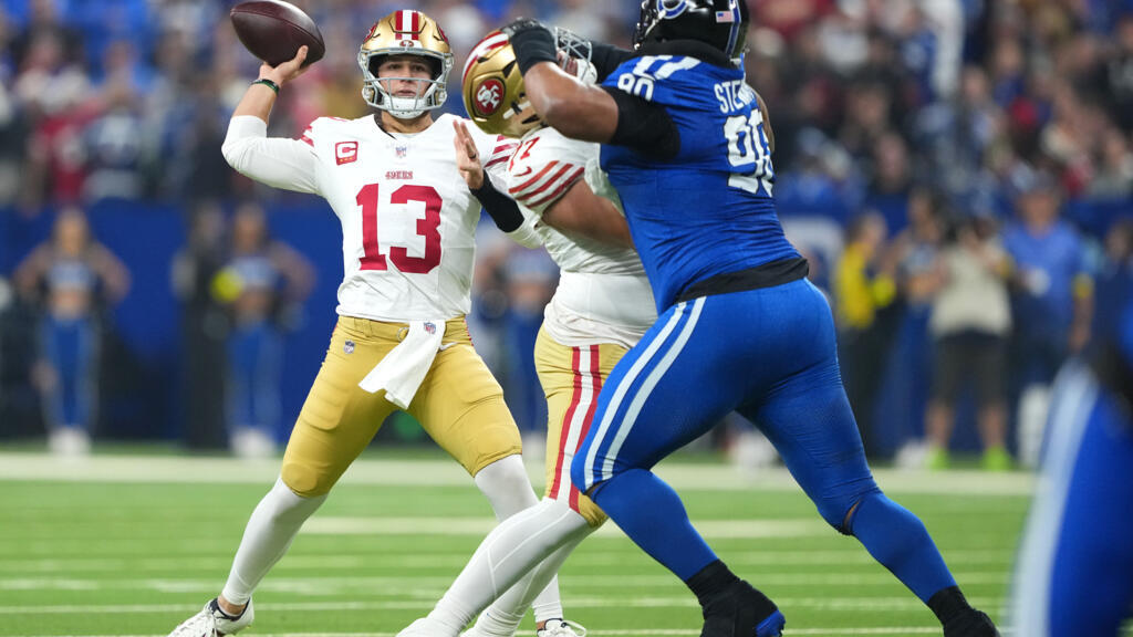 Purdy first 49er since Montana to throw five TDs as Colts beaten