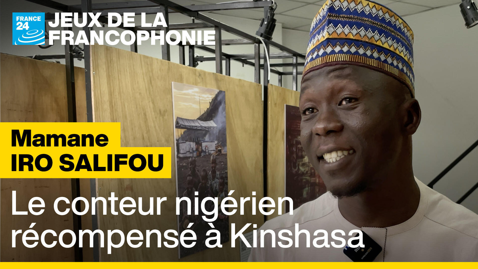 Mamane Iro Salifou, le conteur nigérien récompensé à Kinshasa - France 24
