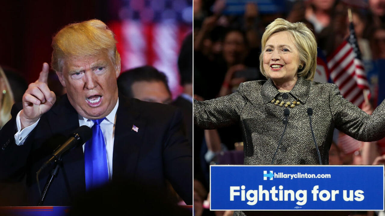 Trump and Clinton trade barbs after major wins in Northeast