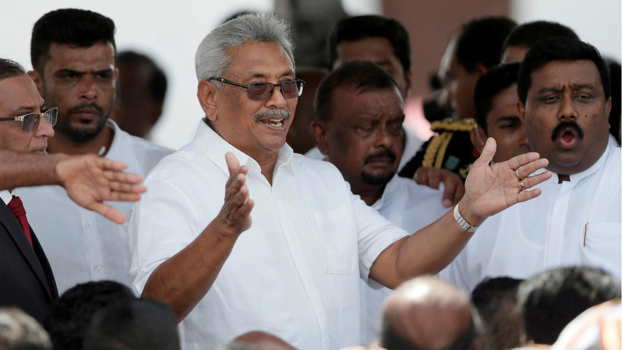 Sri Lanka's Gotabaya Rajapaksa sworn in as new president