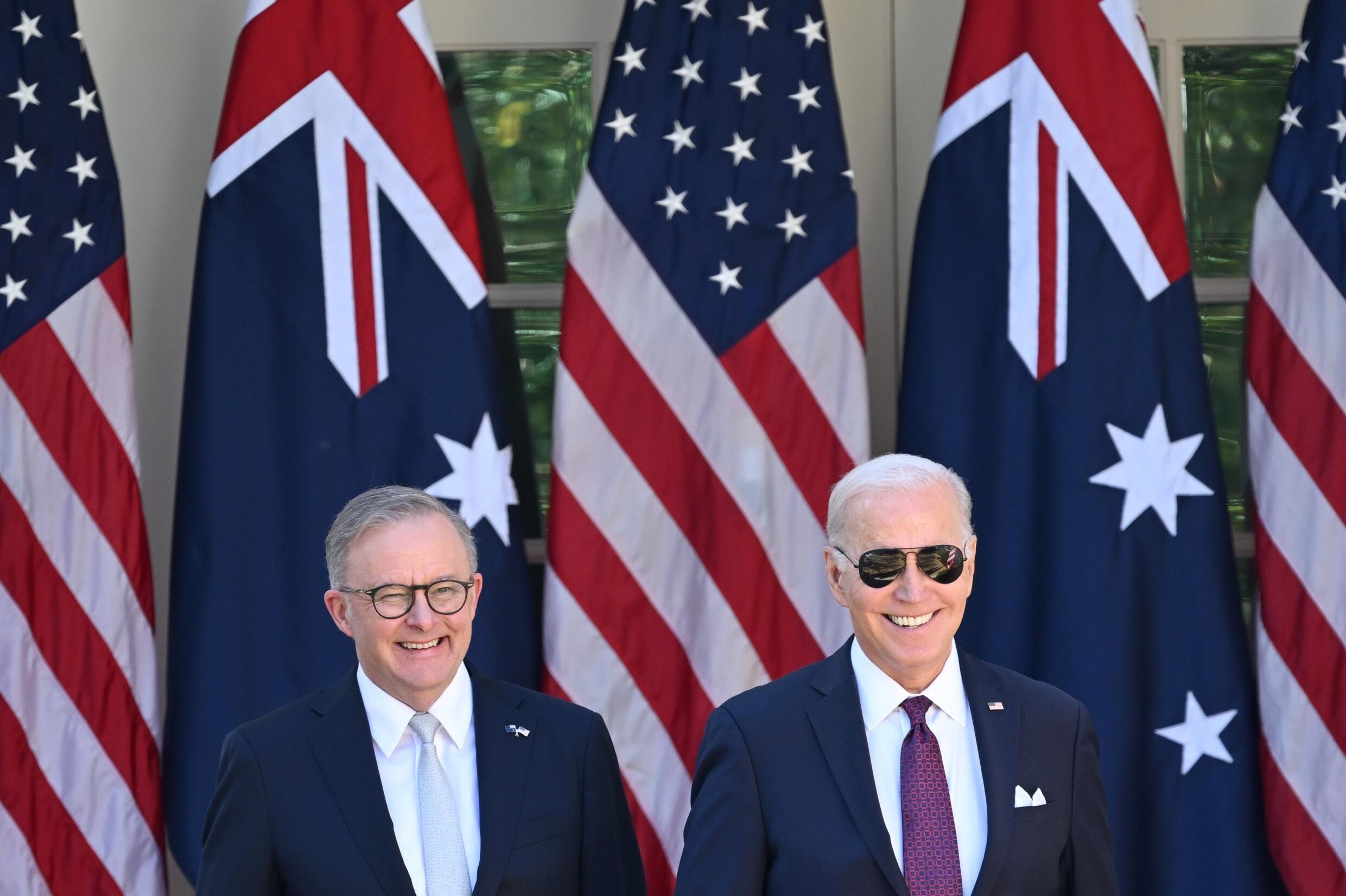 Biden, Australian PM toast ties in face of world crises