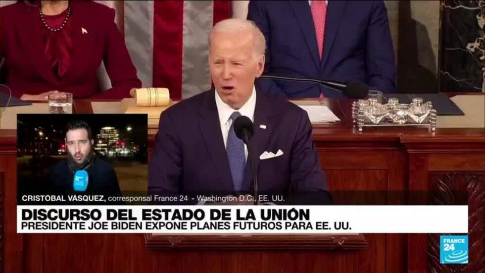 Informe desde Washington: lo que se espera del discurso del Estado de la Unión de Biden - France 24