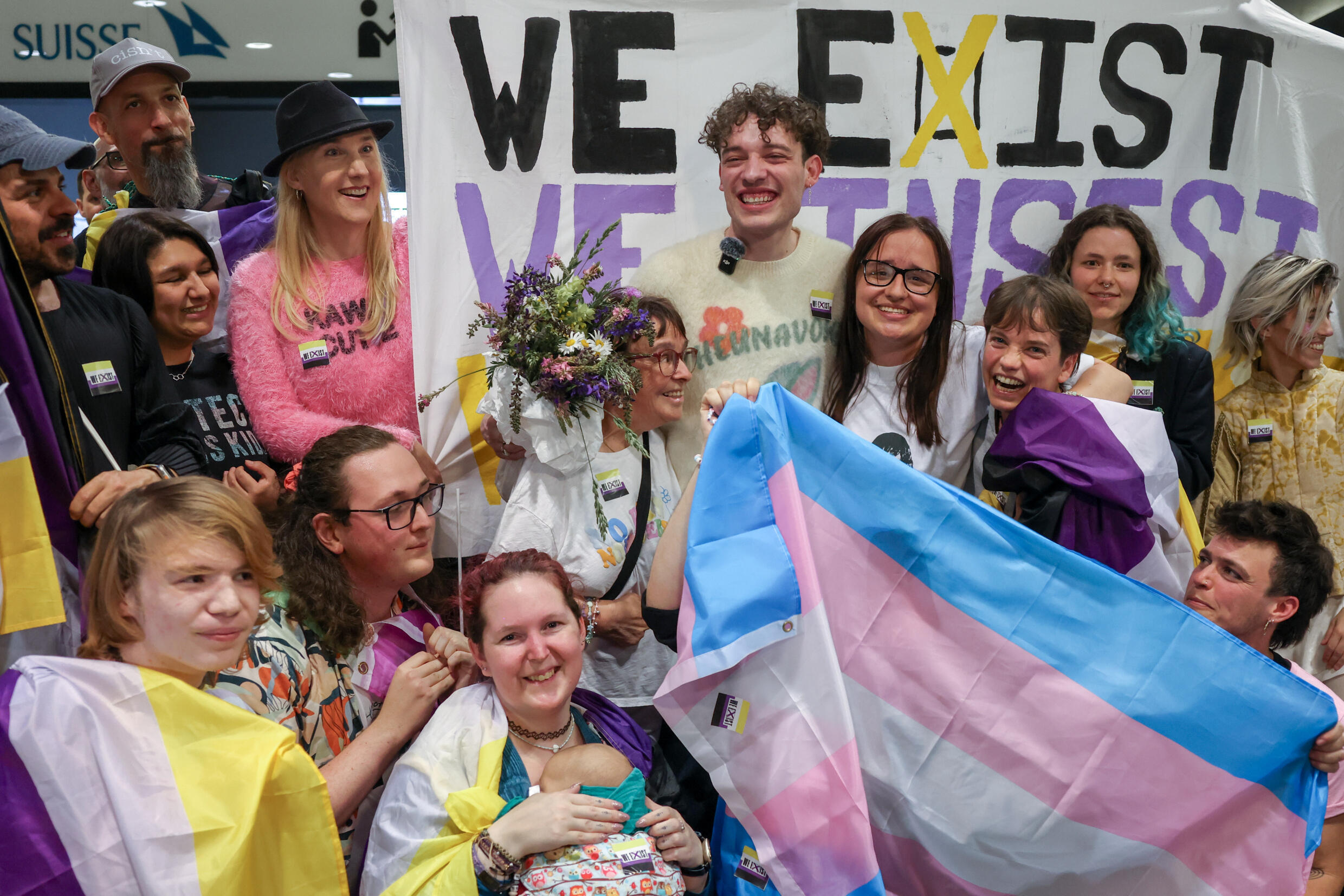 Swiss Eurovision winner Nemo returns to hero's welcome