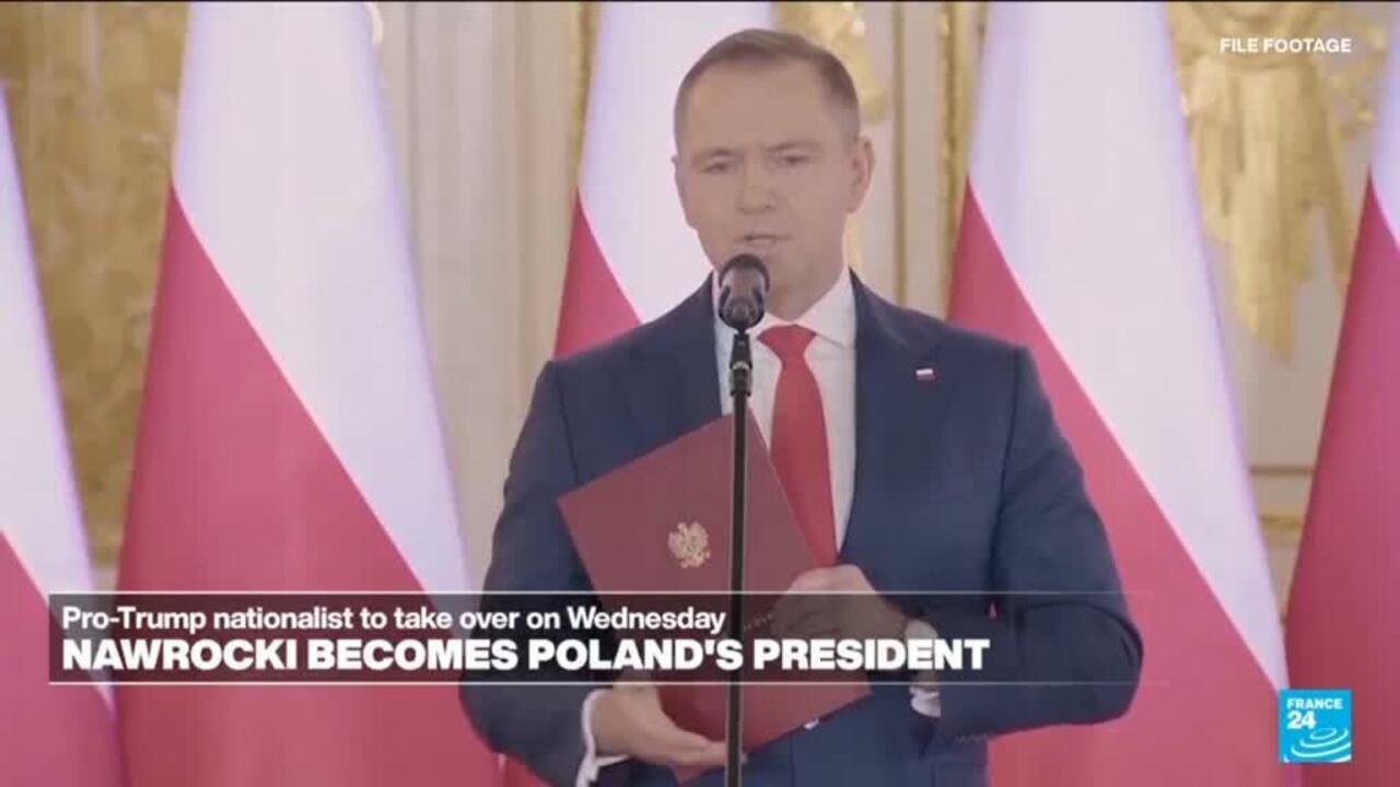 Karol Nawrocki becomes Poland's president - France 24