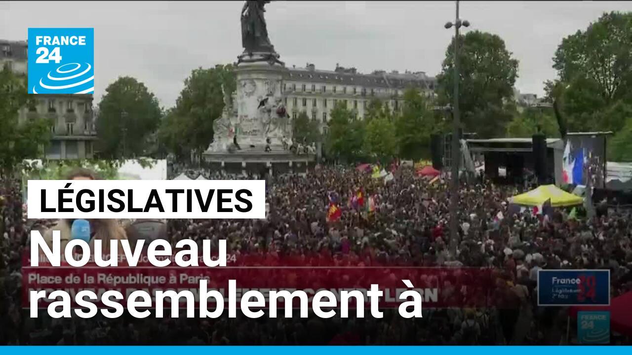 Législatives : nouveau rassemblement à Paris contre le RN - France 24