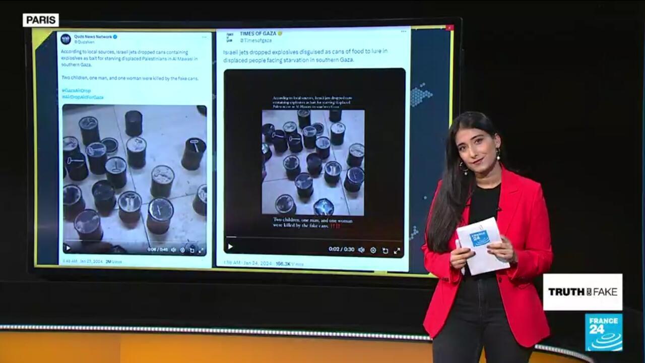 Is Israel dropping explosive 'food cans' on Gaza? No, these are mine ...