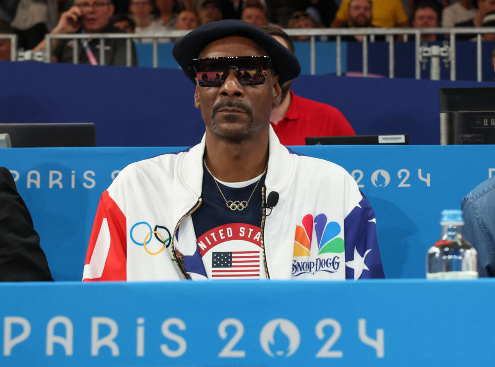 American rapper Snoop Dogg steals the show at the Paris Olympics