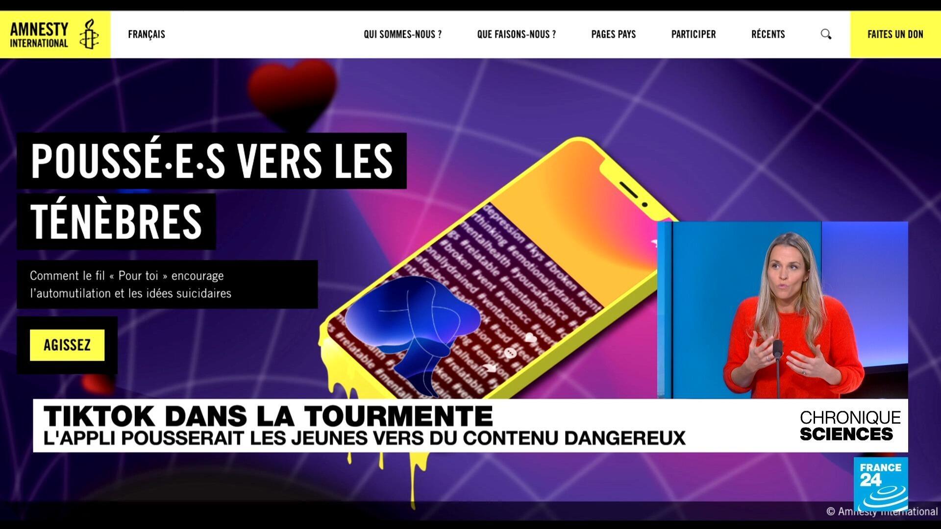 Réseaux sociaux : TikTok accusé de pousser les enfants vers des ...