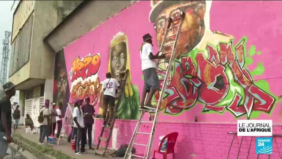 Festival Kin Graff en RD Congo : à la découverte du musée à ciel ouvert de Kinshasa - France 24