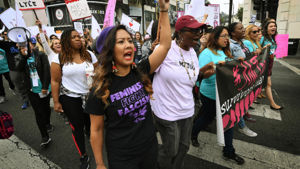 Hundreds join #MeToo march against sexual harassment in Hollywood