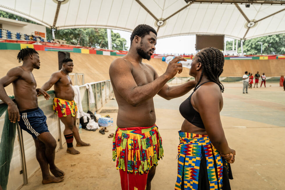 Women step into the ring at west African wrestling tournament