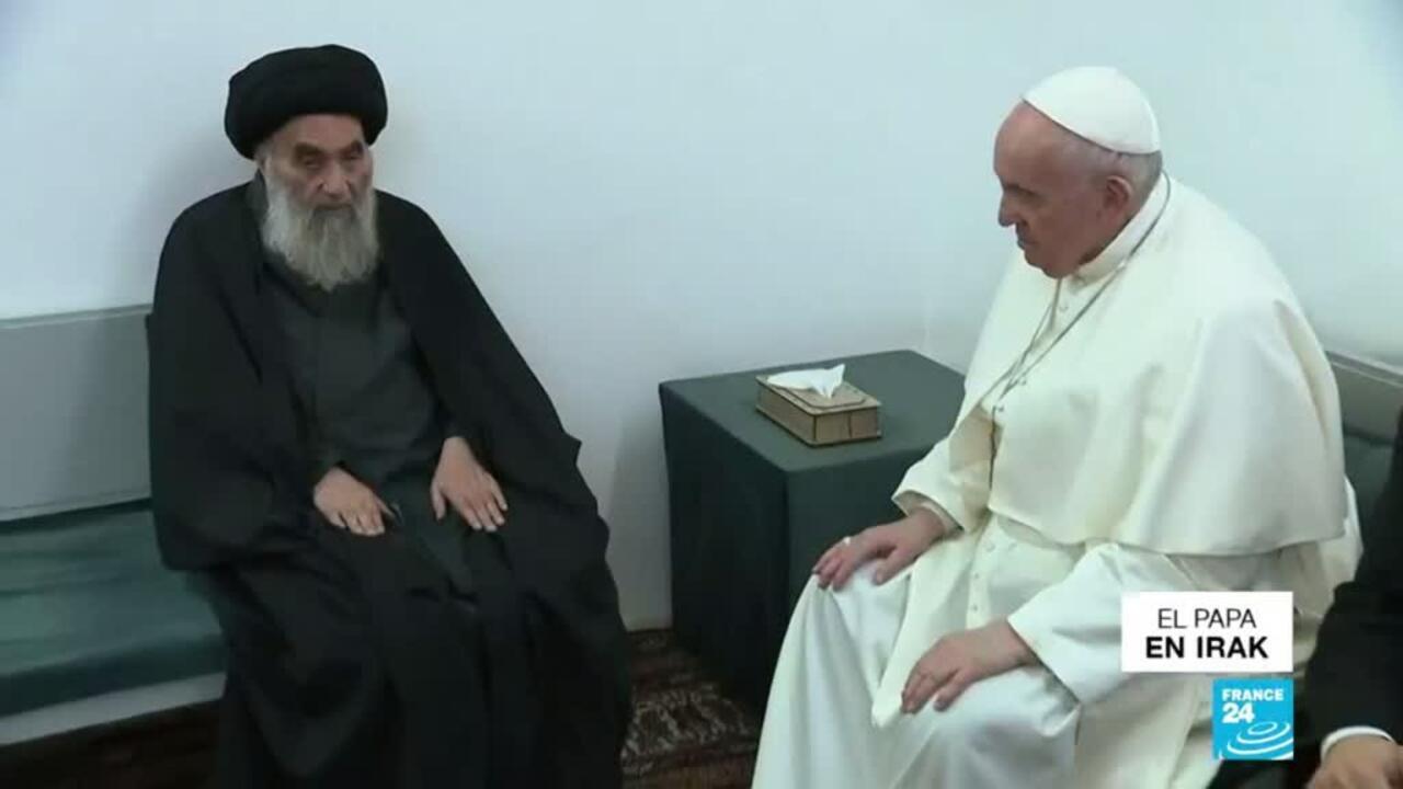 Histórico encuentro entre el papa Francisco y el ayatolá Al-Sistani ...