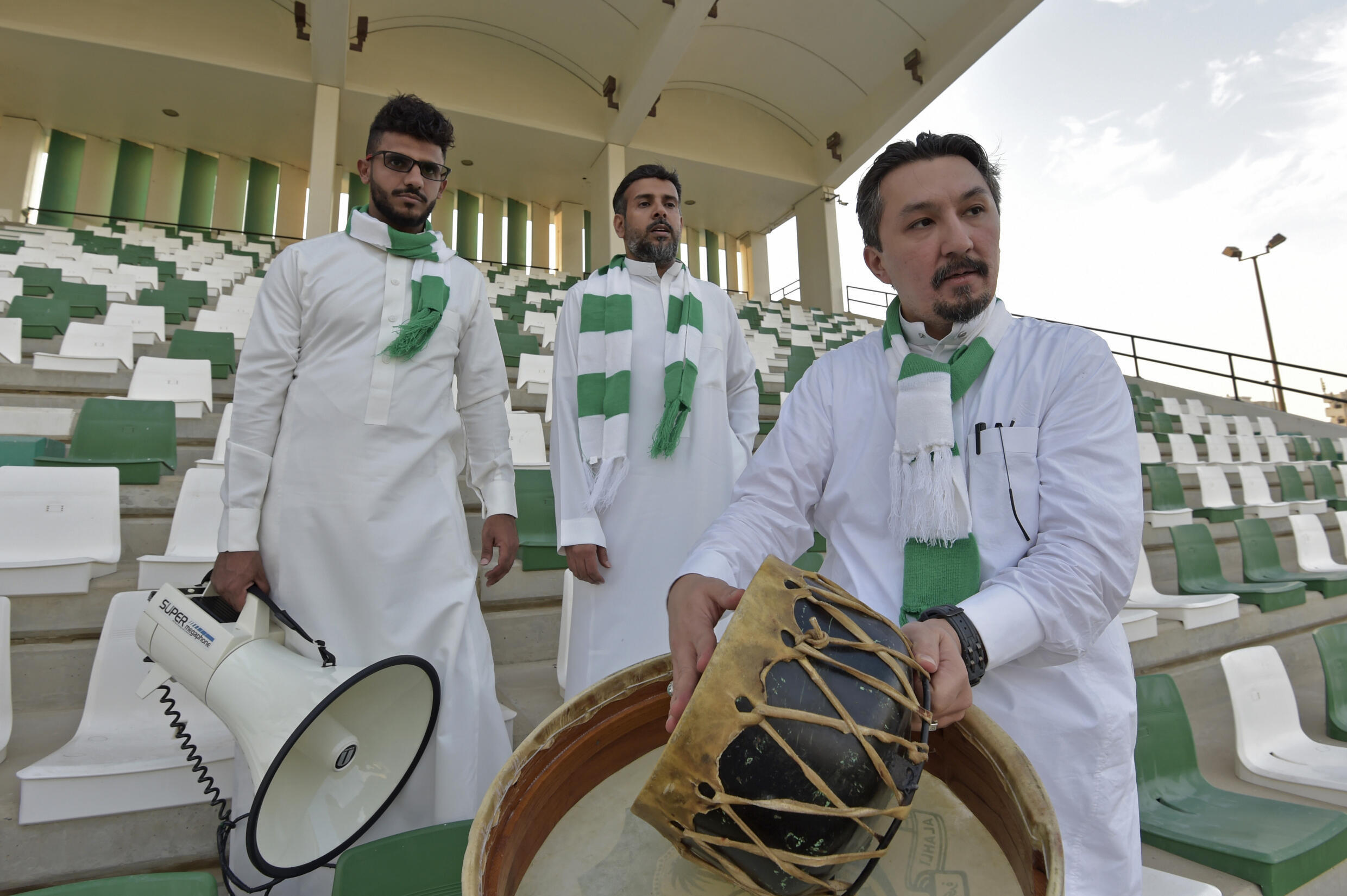 Travel-weary Saudi superfan awaits World Cup at 'home'
