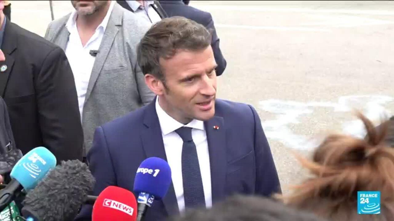 'We're exhausted': Macron faces angry voters as he campaigns against Le Pen