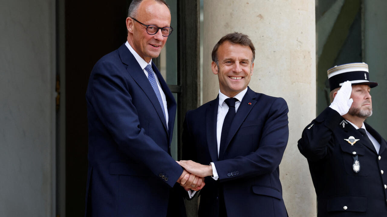 Macron welcomes Germany's newly sworn-in Chancellor Merz to Élysée Palace