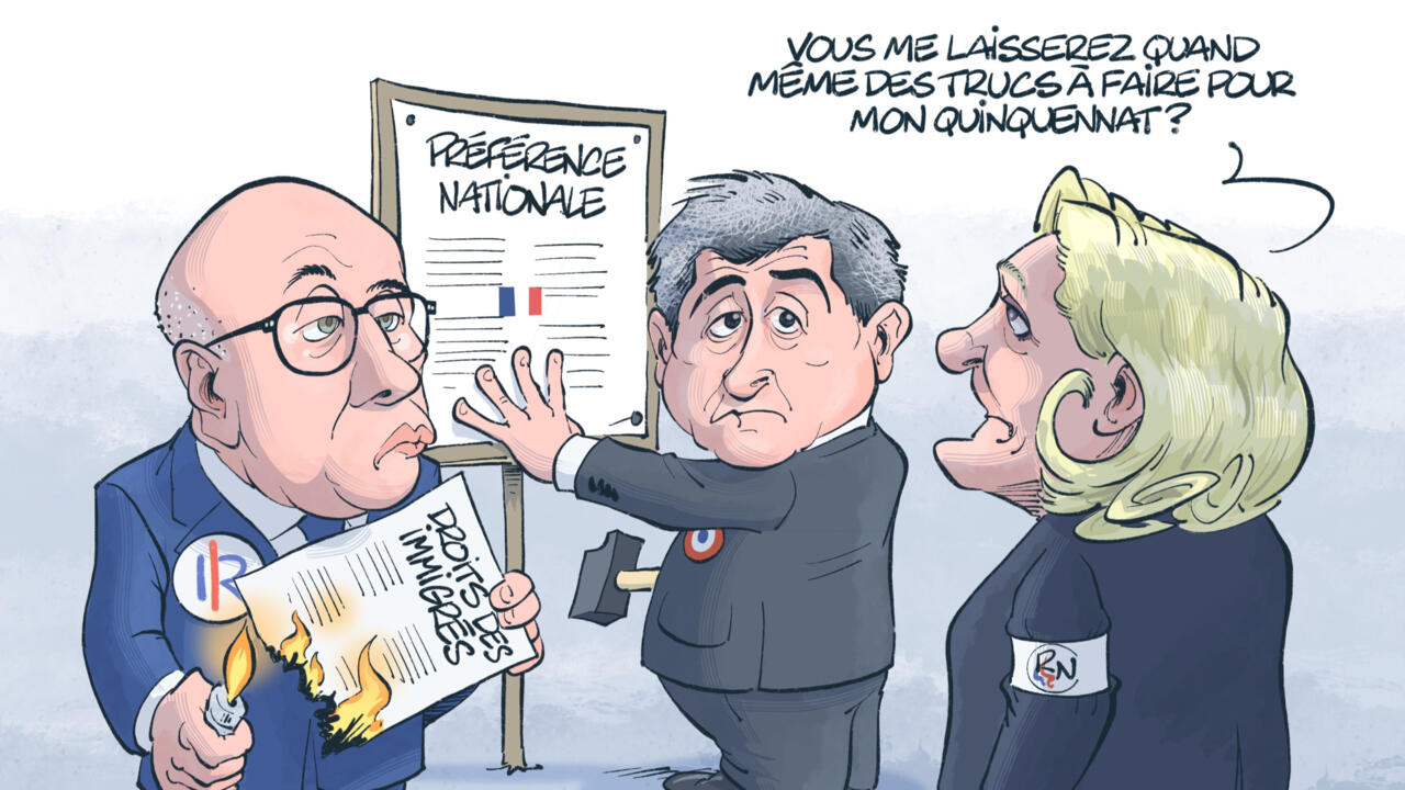 L'actu en dessin : avec la loi immigration, le programme de Marine Le ...