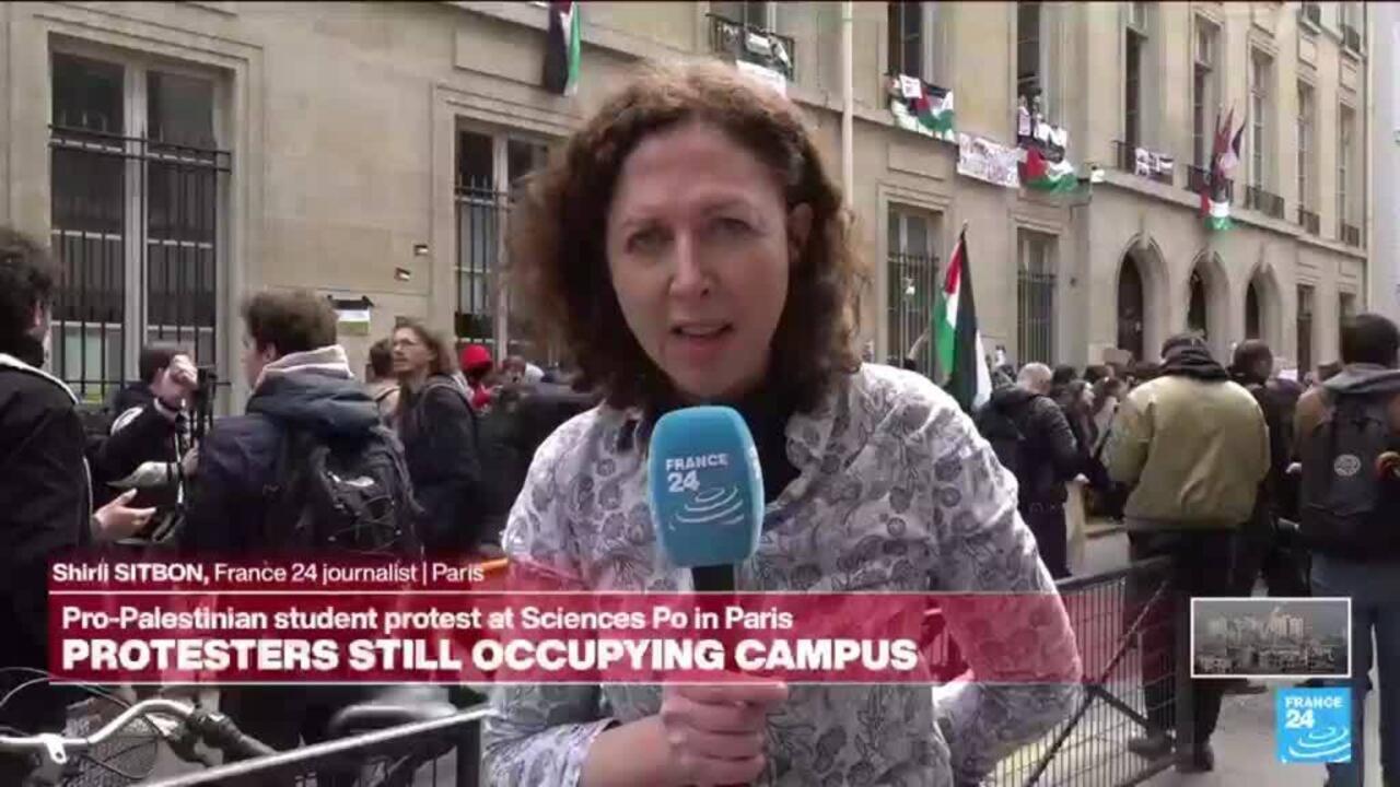Students occupy Paris's Sciences Po university in pro-Palestinian protest