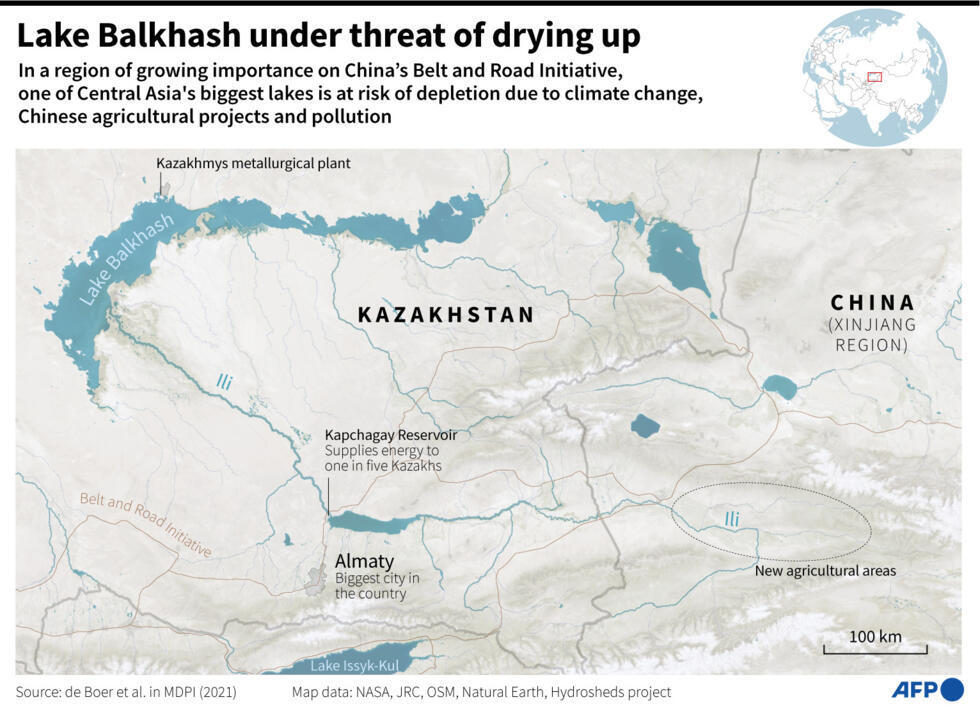'Miseries of the Balkhash': Fears for Kazakhstan's magical lake
