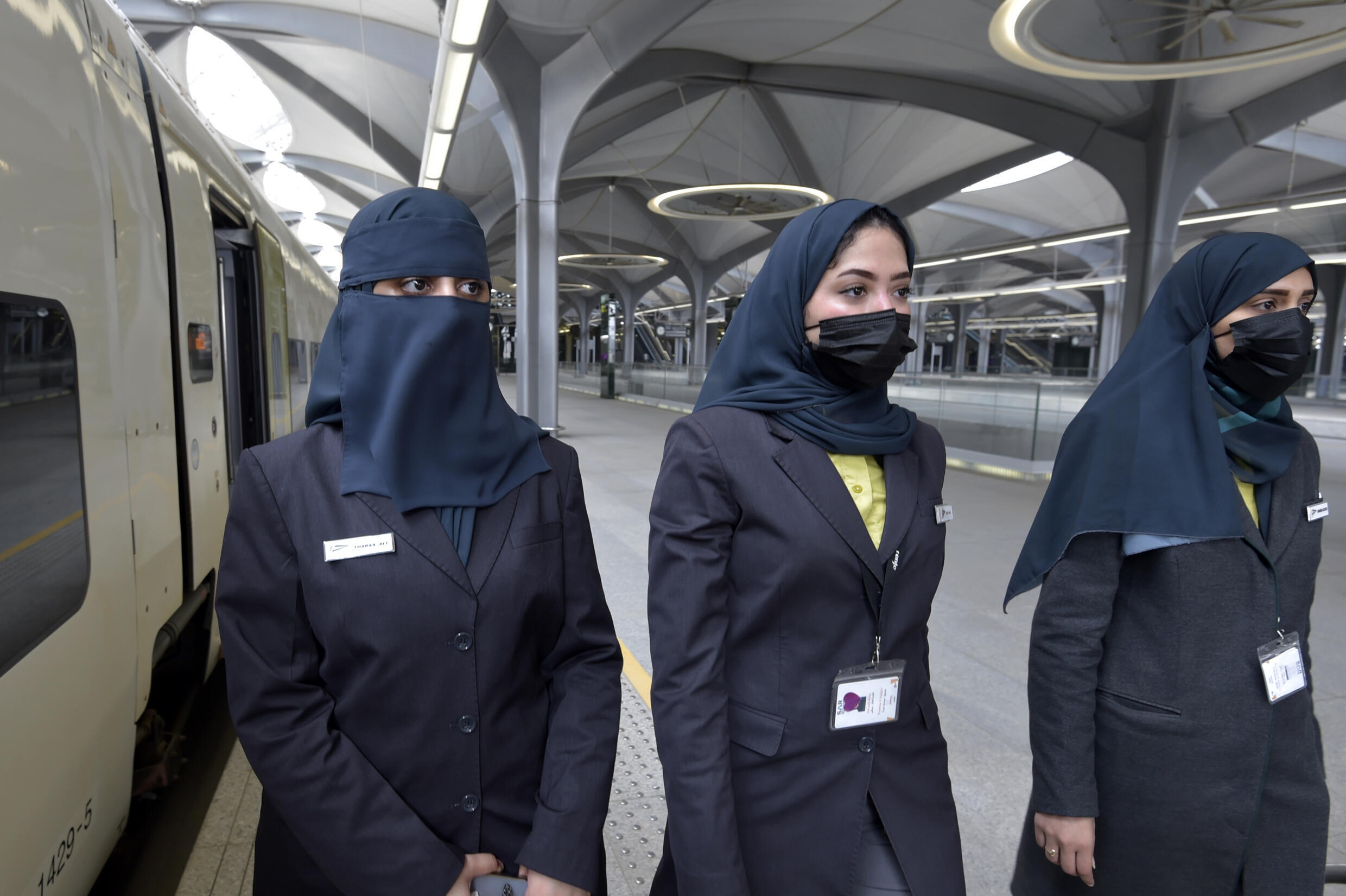 Women drive fast train to Mecca as Saudi workforce evolves