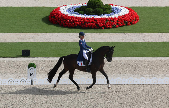 Pauline Basquin et son cheval Sertorius, chefs de file du dressage français