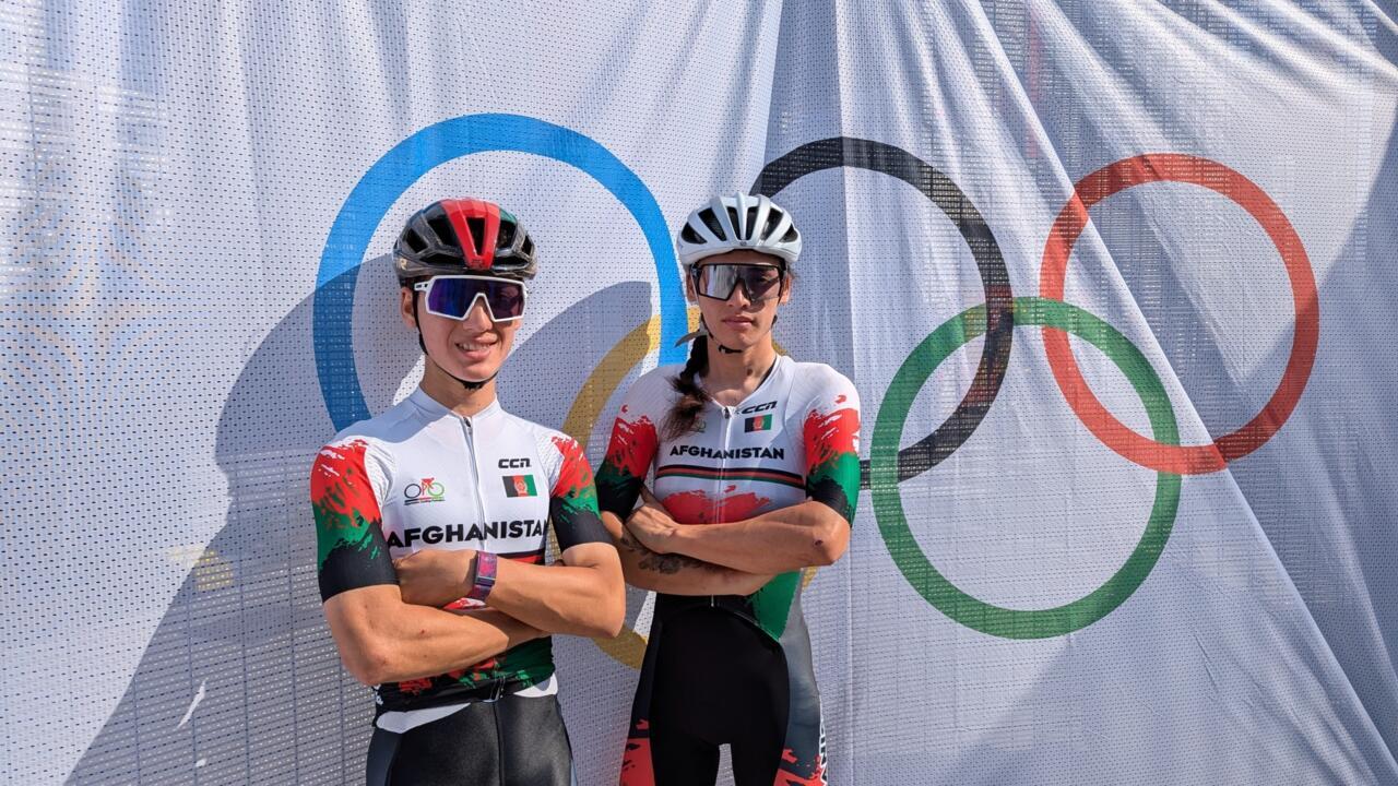 Afghan sister cyclists fly the flag of a fallen country at the Paris ...
