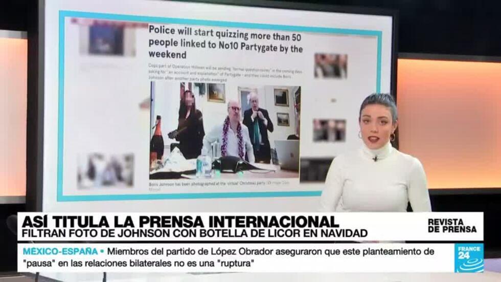 'Partygate': Johnson en una fiesta "virtual", la imagen publicada por ...