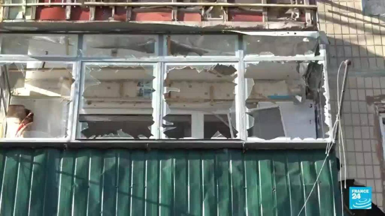 Dans le sud de Ukraine, Nikopol, une ville dans la ligne de mire des ...