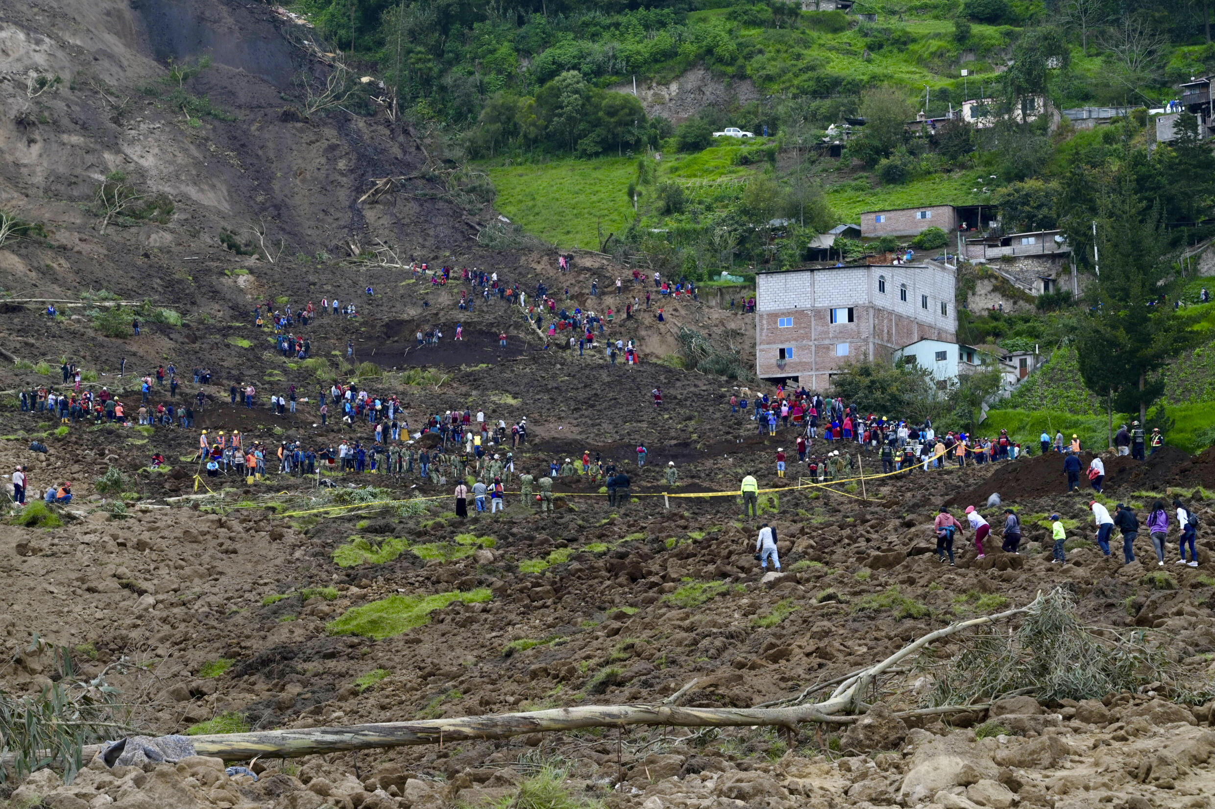 Race against time to save dozens missing after Ecuador mudslide