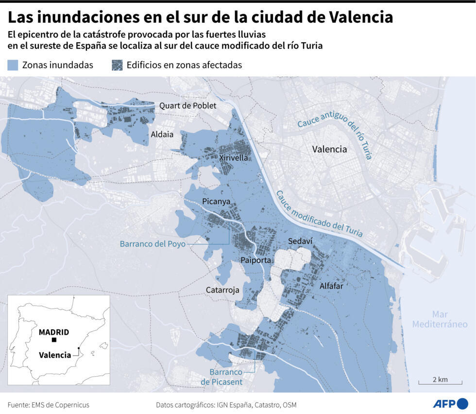 Catástrofe en España: 218 muertos y la prioridad es la búsqueda de desaparecidos - France 24