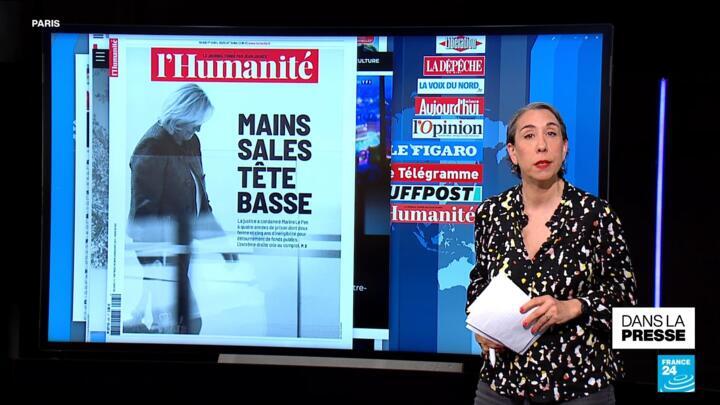 Condamnation de Marine Le Pen : "Mains sales, tête basse" - Dans la ...