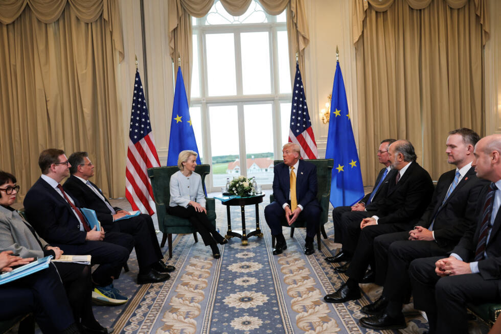 Trump y Von der Leyen negocian en Escocia para evitar una guerra ...