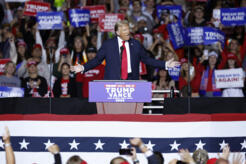 Trump, Harris clash over rhetoric as they battle for swing state votes