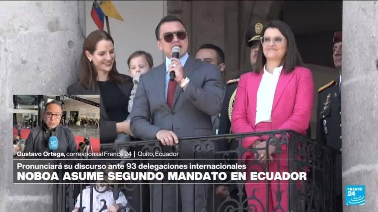 Ecuador: Daniel Noboa toma posesión de un nuevo mandato presidencial ...