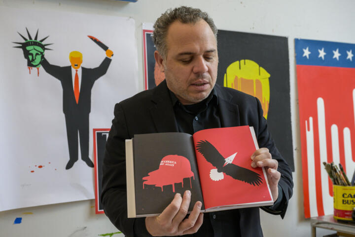 Edel Rodriguez, the artist who draws Trump to fight him
