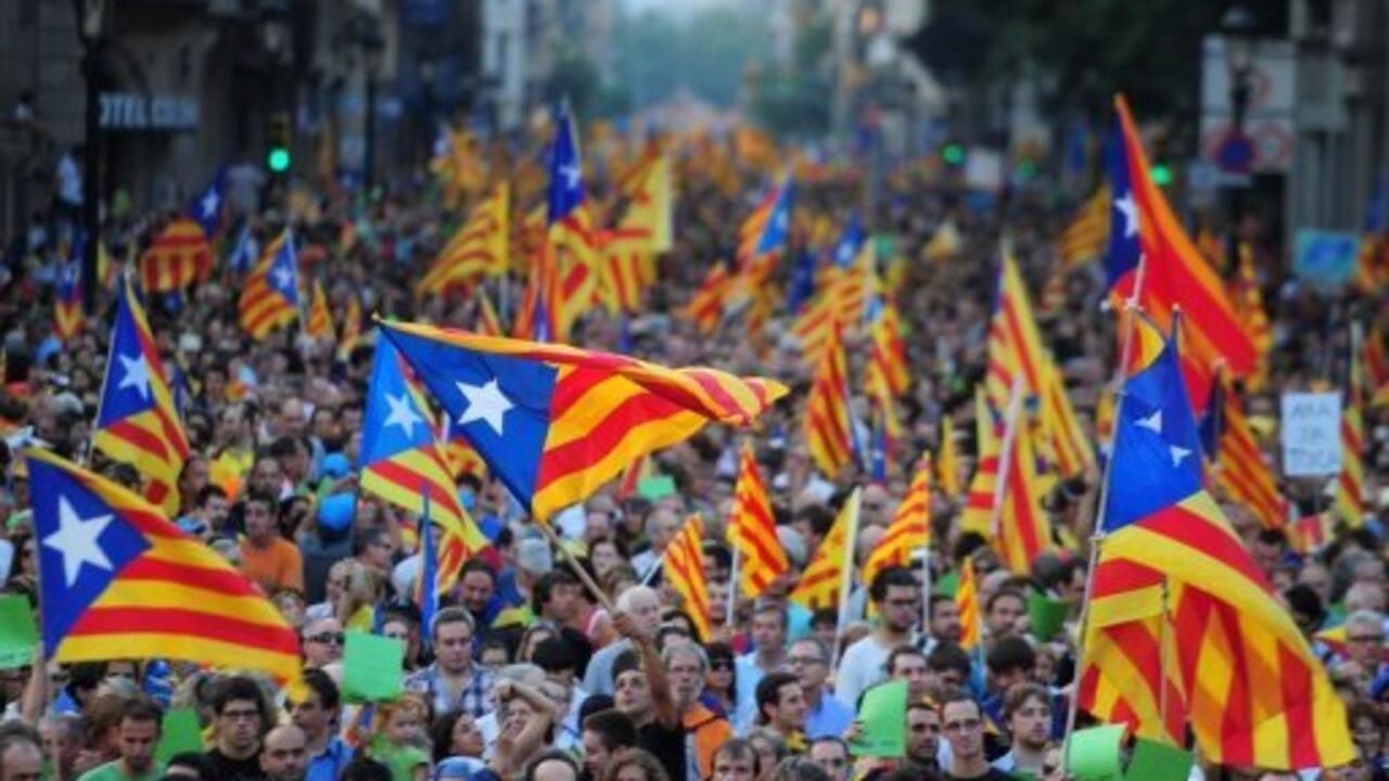 Catalonian separatists stage mass protest in Barcelona