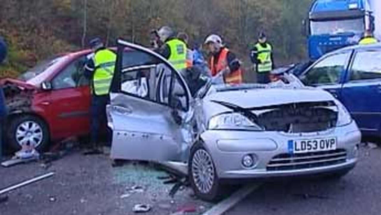 French motorway pile-up leaves one dead, scores injured - France 24
