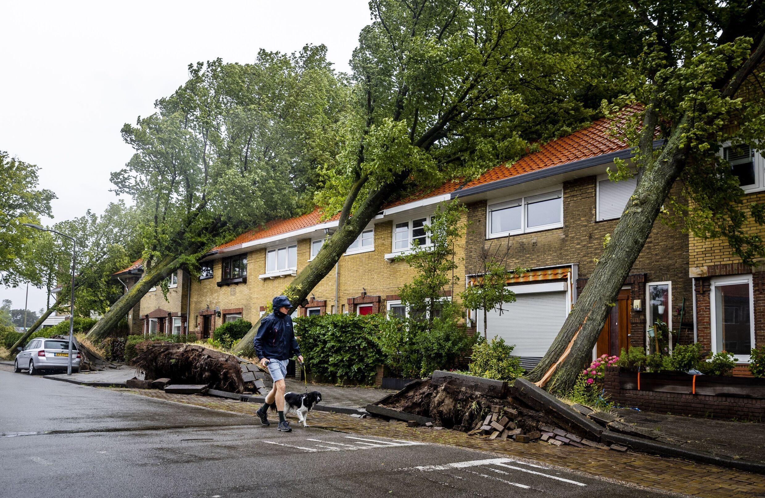 Two dead as strongest summer storm blasts Netherlands, Germany