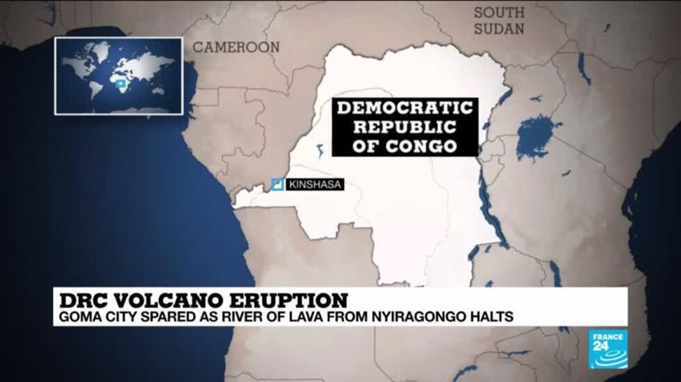 Nyiragongo Volcano Map