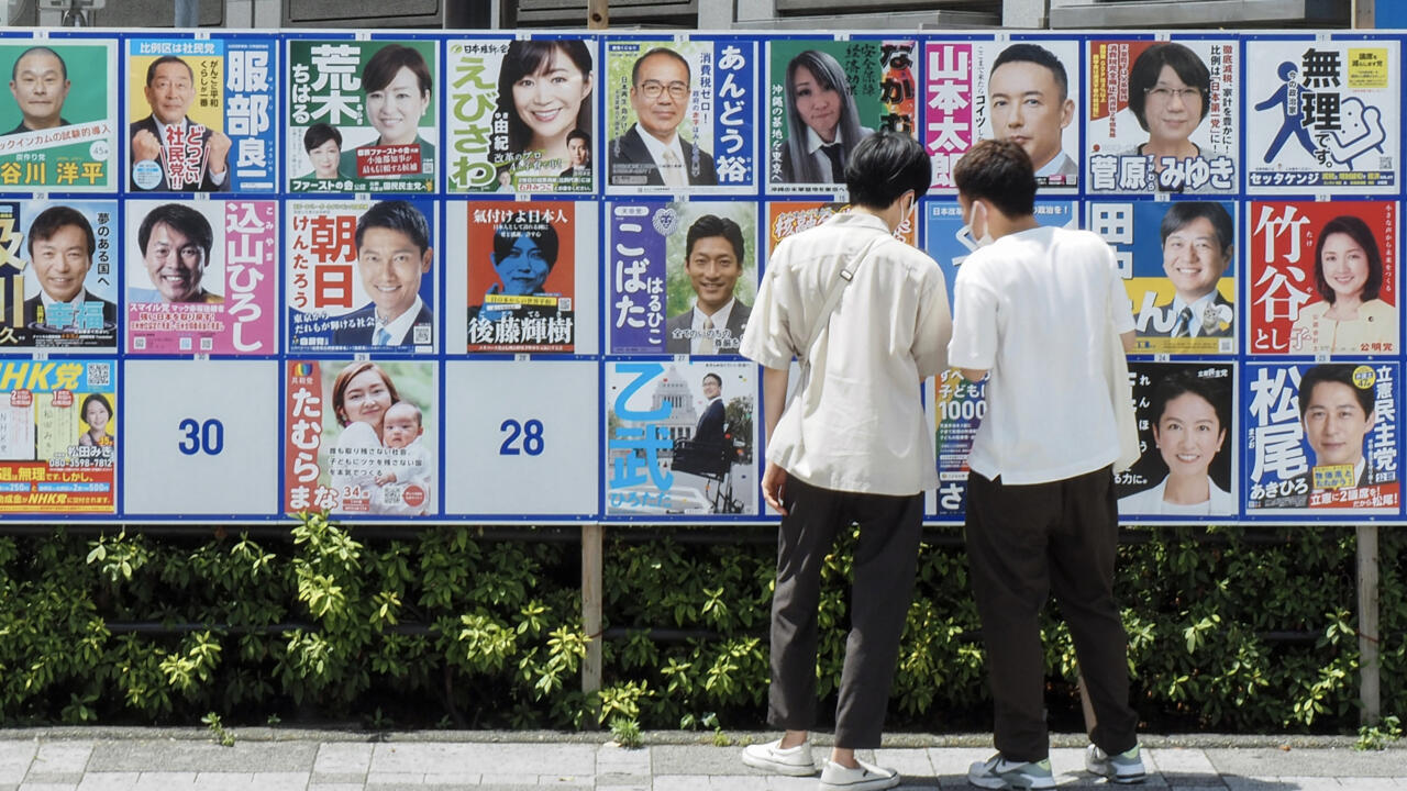 Japan's ruling party projected to win election overshadowed by Abe ...